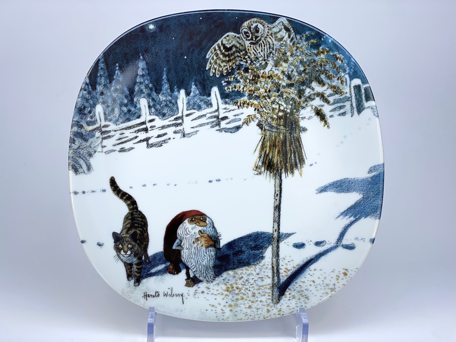 TOMTEN Christmas Vintage Harald Wiberg Decorative Winter Scene | Etsy