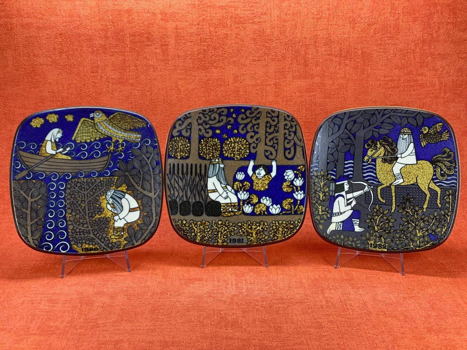 1976 - 1999 KALEVALA Series Collectible Wall Plates Produced by Arabia ...