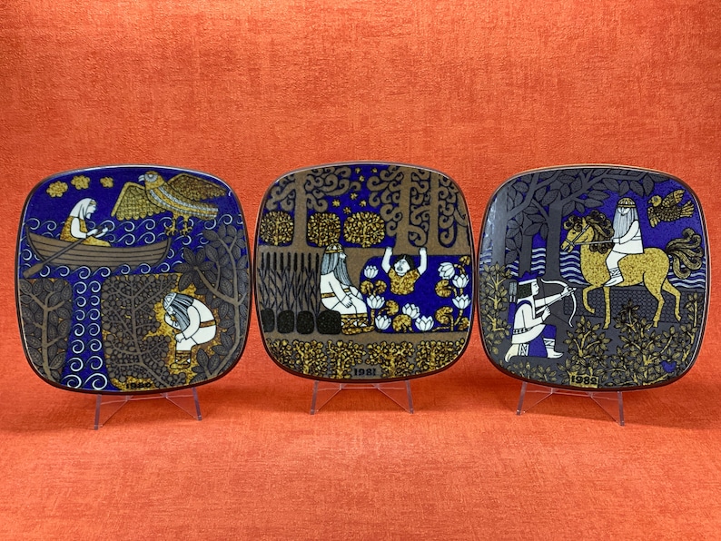 1976 1999 KALEVALA Series Collectible Wall Plates Produced - Etsy