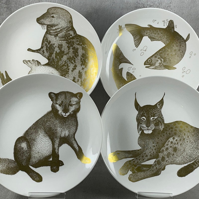 Ceramic Animal Plates - Etsy