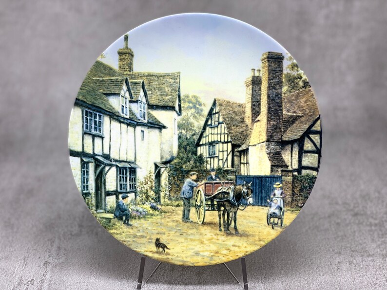 The Charm of an English Village Porcelain Plates Collection by John ...