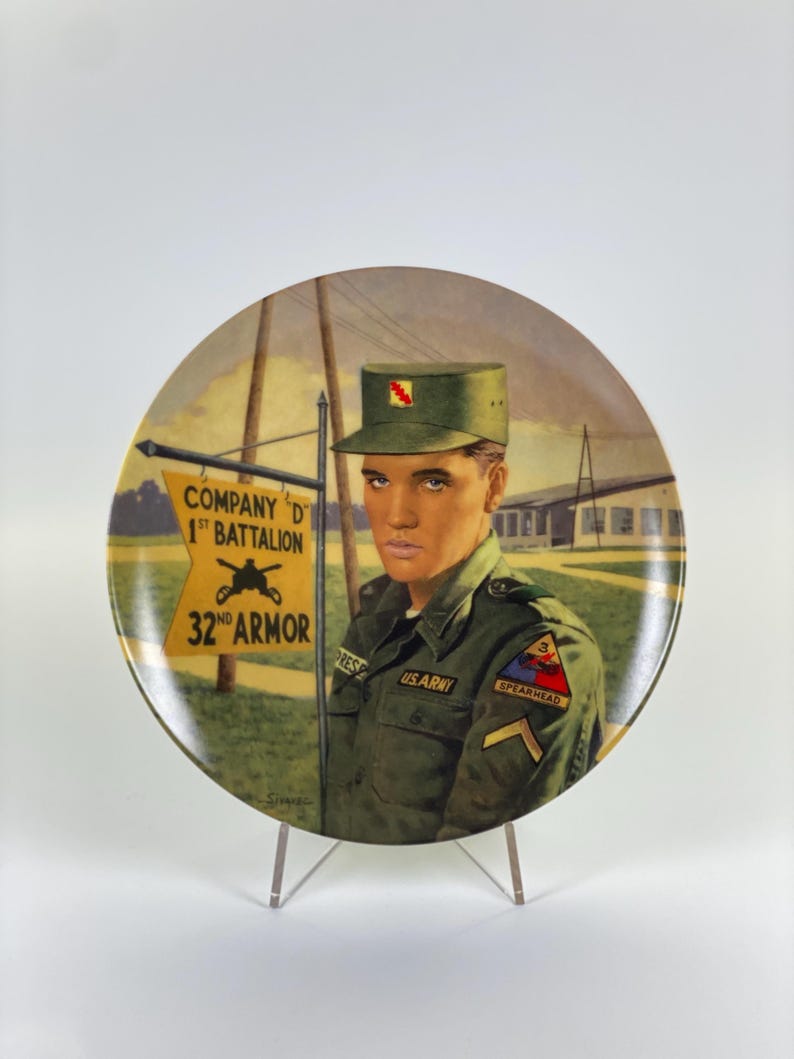 Elvis Presley Porcelain Plate, Delphi Limited Edition Collectable, 1993 ...