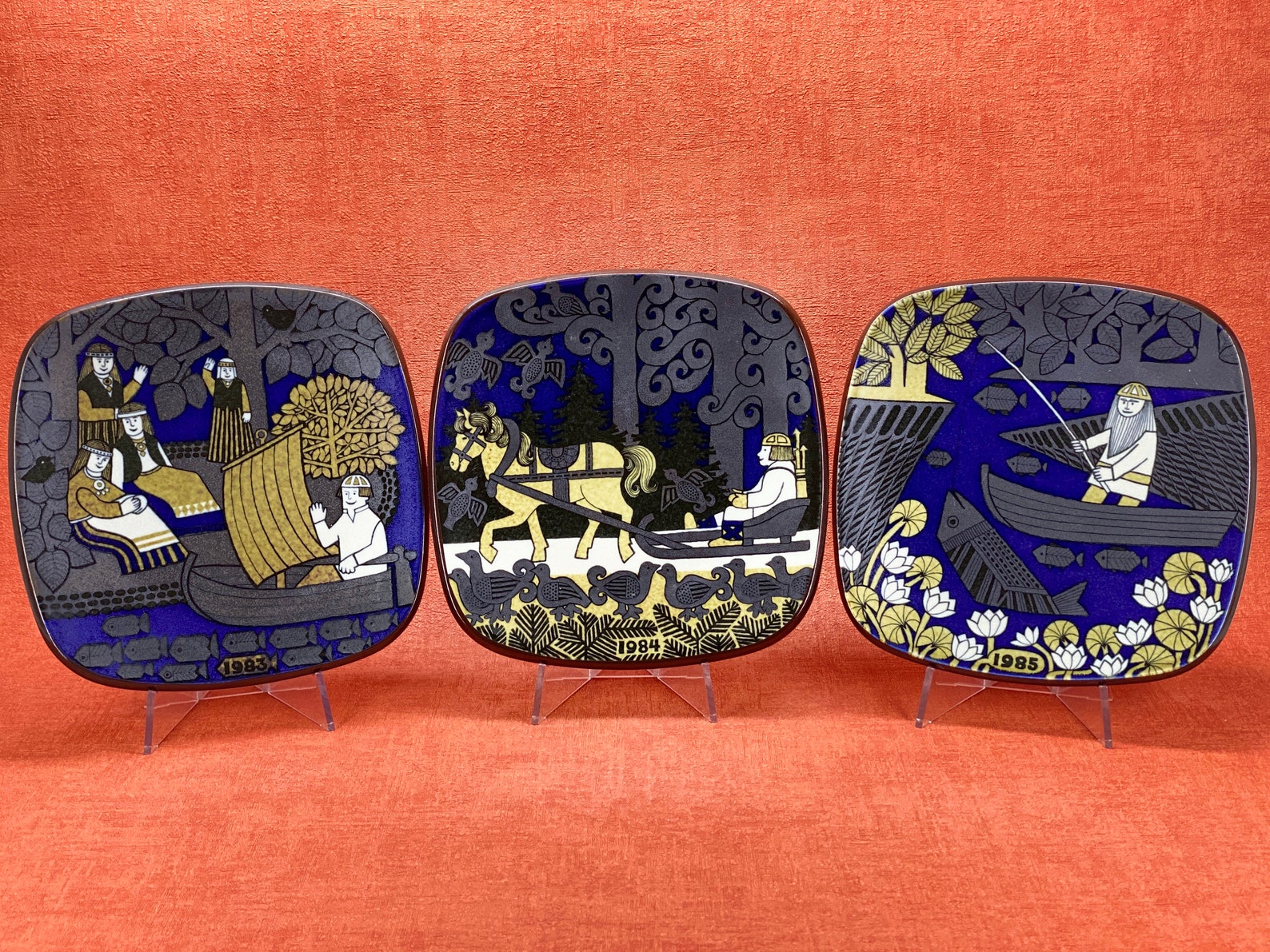 1976 - 1999 KALEVALA Series Collectible Wall Plates Produced by Arabia ...