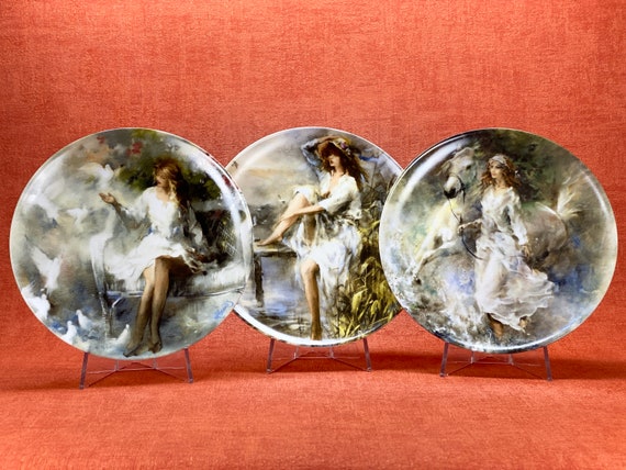 Regina Porcelain Limited Edition Plate Collection past - Etsy