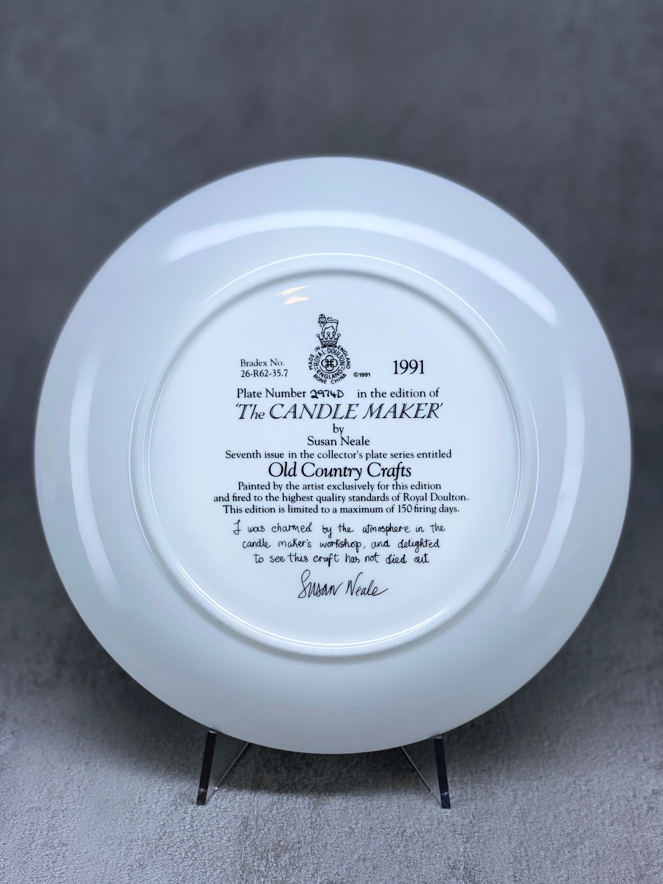 OLD COUNTRY CRAFTS Porcelain Plates Collection by Susan Neal, Royal ...