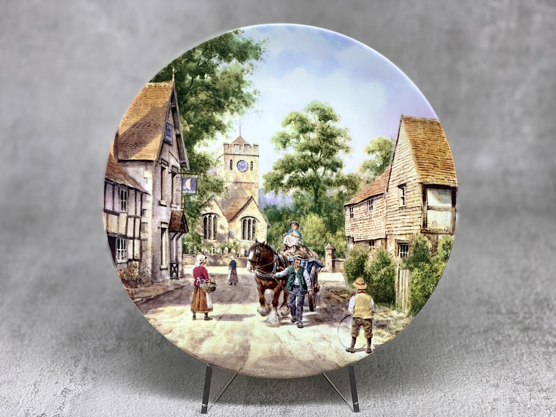The Charm of an English Village Porcelain Plates Collection by John ...