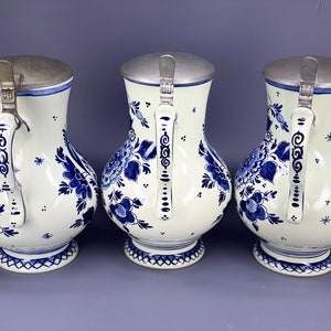 ROYAL DELFT BLUE Jugs With Cover Goedewaagen Blauw Delfts Holland ...