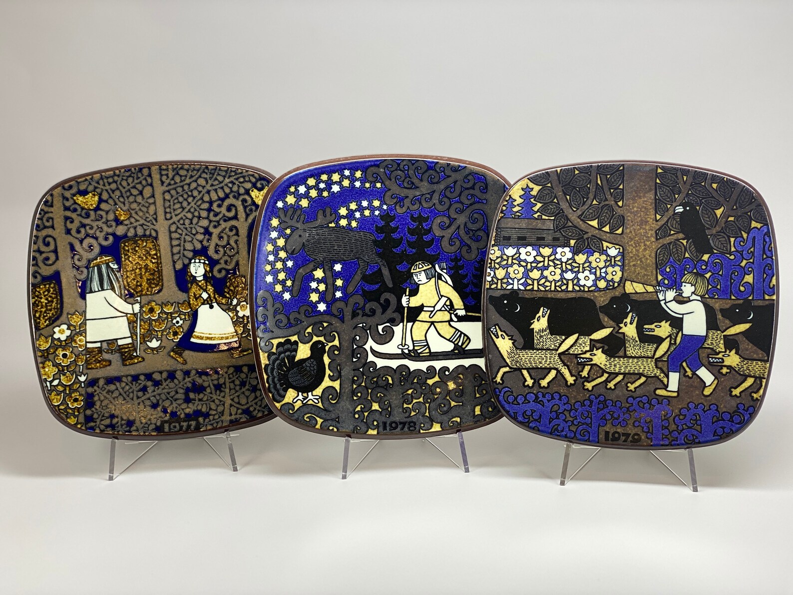 1976 - 1999 KALEVALA Series Collectible Wall Plates Produced by Arabia ...