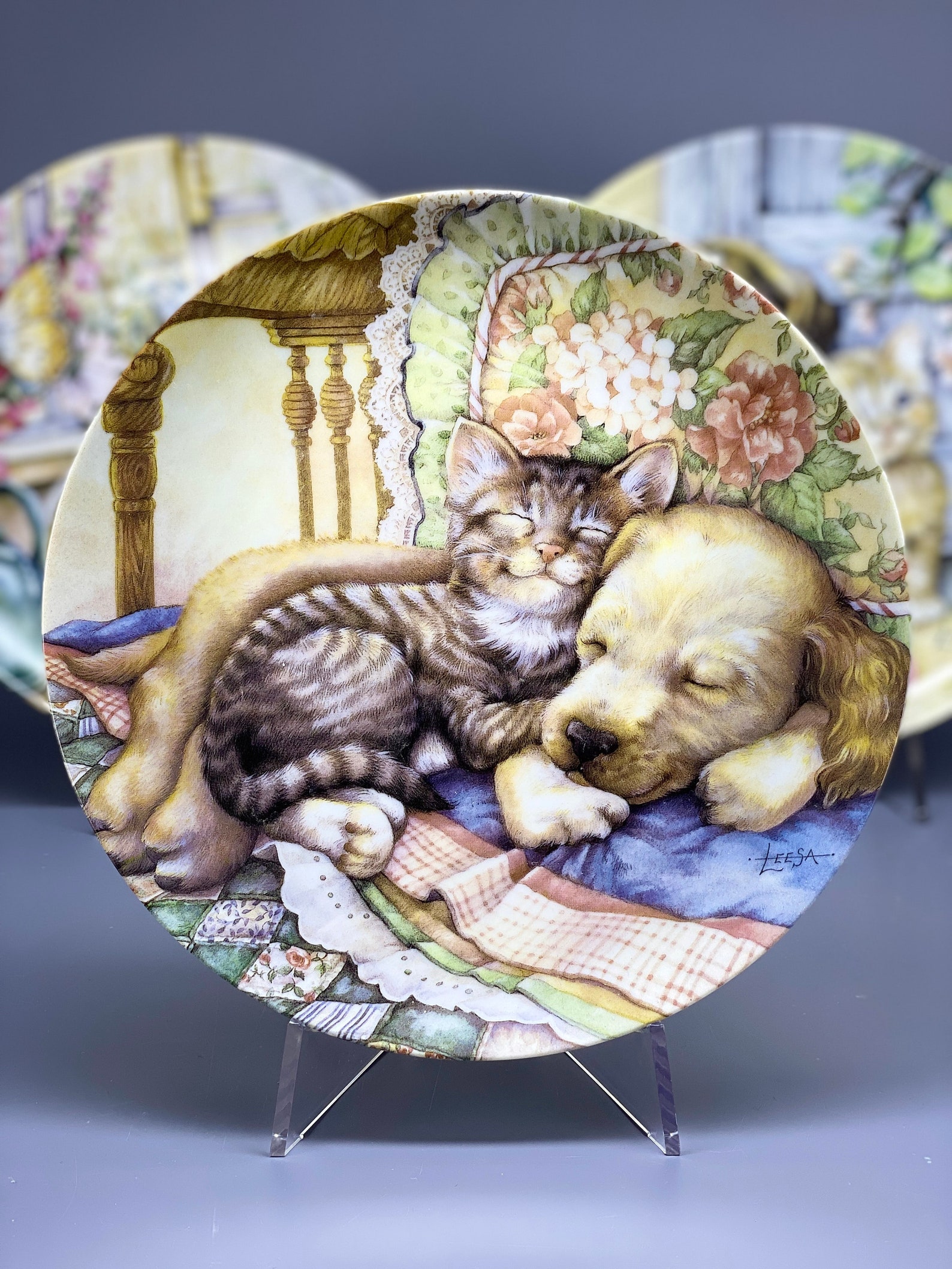 The Crestley Collection FRIENDS FOREVER by Leesa Whitten Cats and Dogs ...