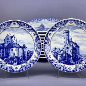 Delft Christmas Plate Collection: German Castles Edition - Etsy