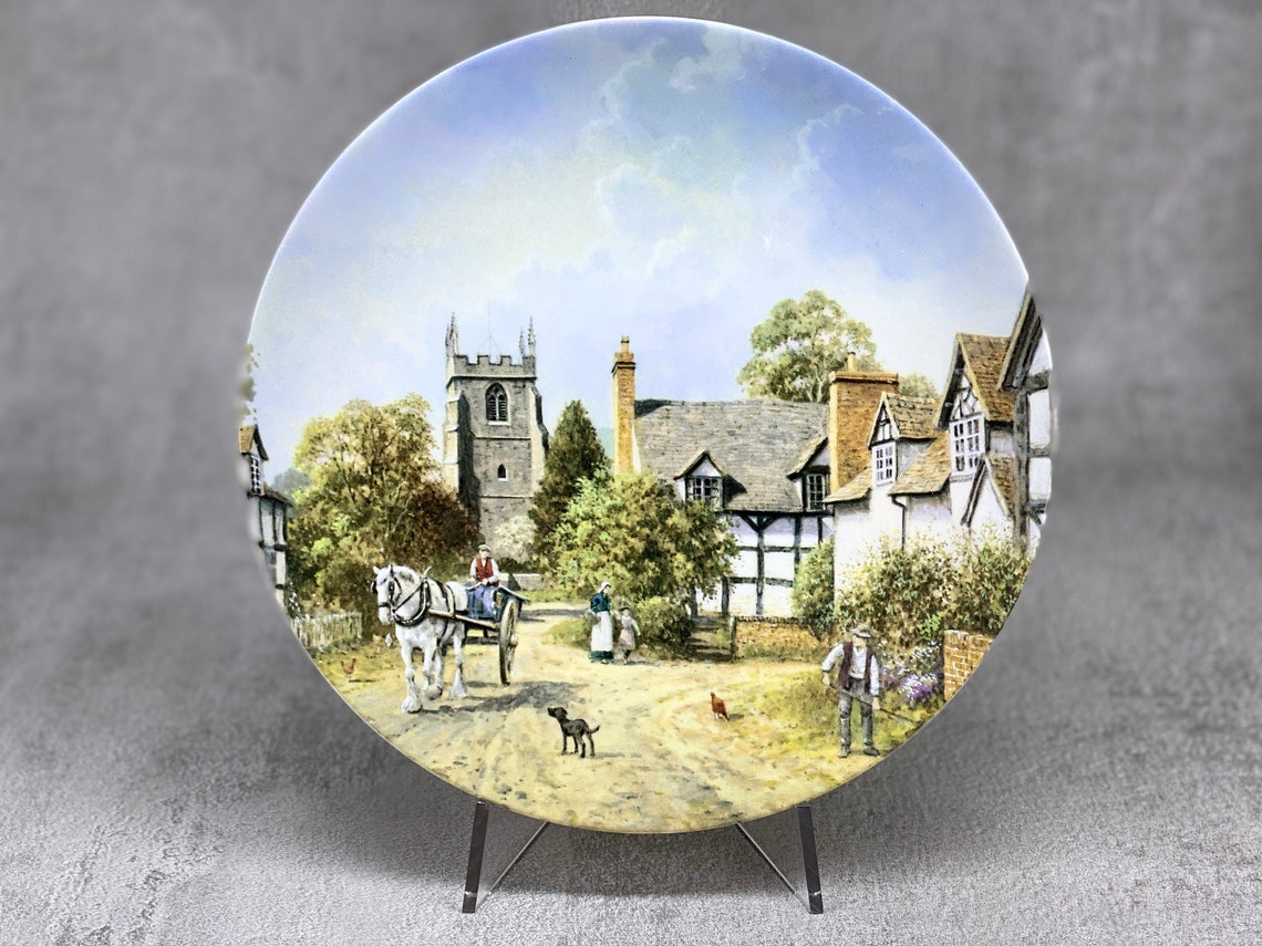 The Charm of an English Village Porcelain Plates Collection by John ...