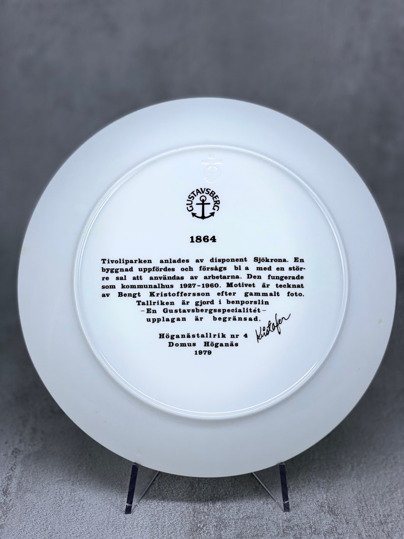 Hoganas Collector Plate, Gustavsberg Bengt Kristoffersson Design ...