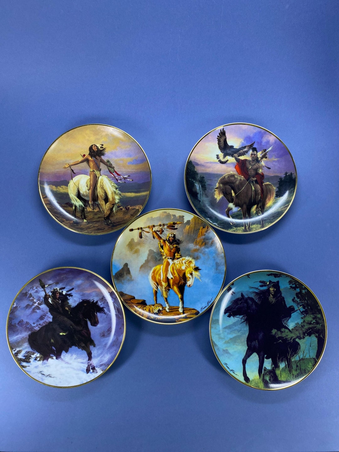 Hermon Adams Western Heritage Museum Franklin Mint Porcelain Collectors ...