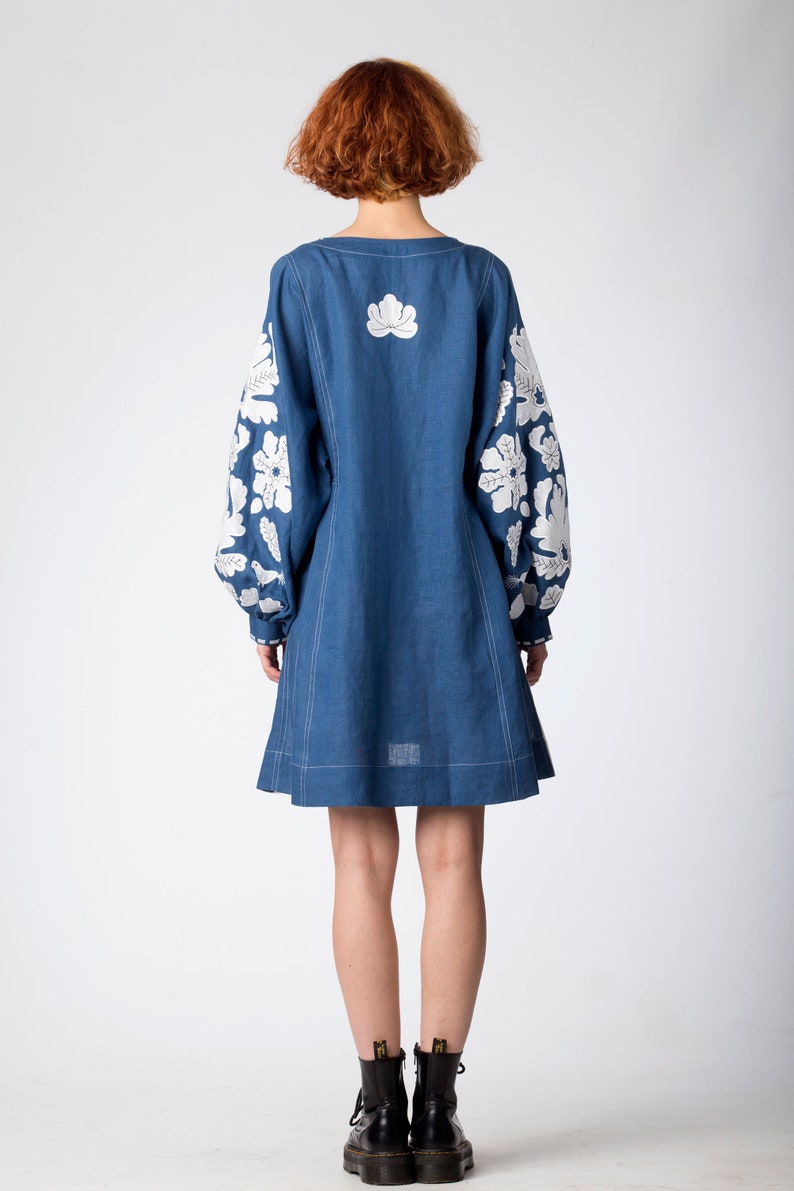 New Applique Cut off Design Women Floral Boho Dress Embroidery - Etsy