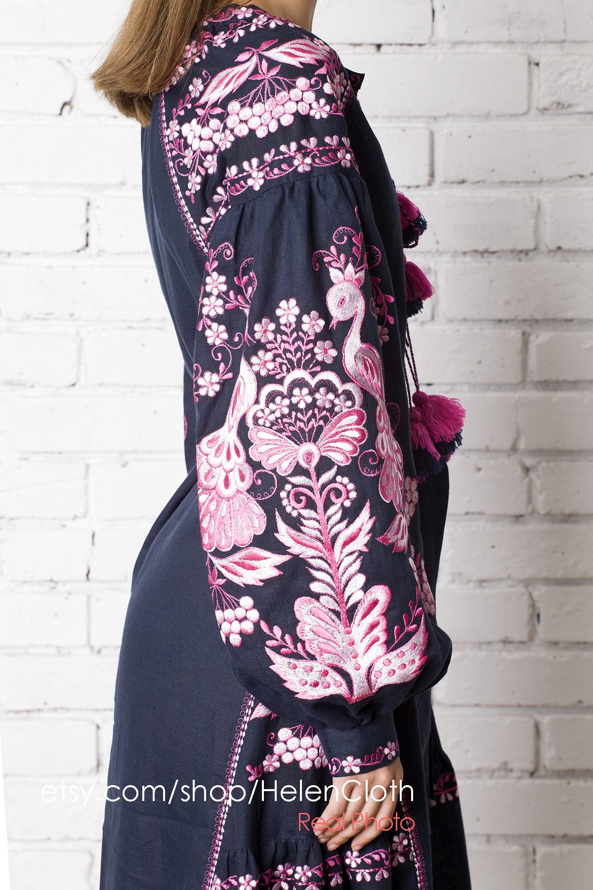 Ukrainian Dress Vyshyvanka Dress Ukraine Dress Flowered | Etsy