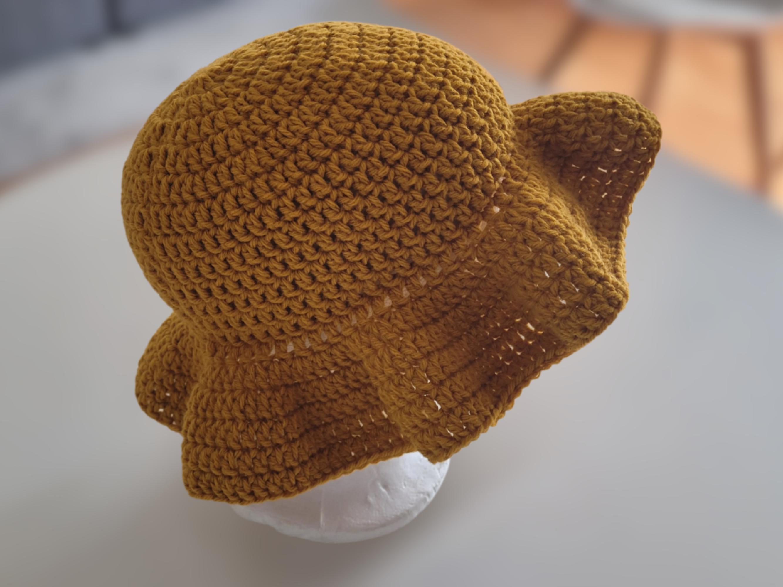 Crochet Bucket Hat Pattern Crochet Hat Pattern Crochet Wavy Hat Pattern ...