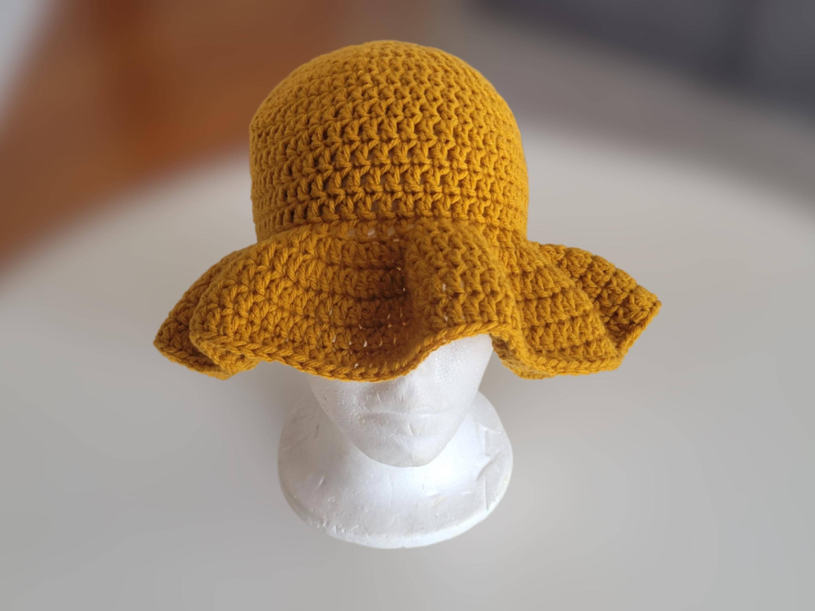 Crochet Bucket Hat Pattern Crochet Hat Pattern Crochet Wavy Hat Pattern ...