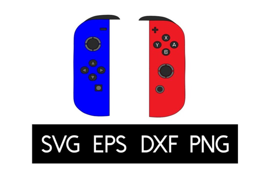 Switch Controller SVG | Gaming Clipart | Video Game Cut File for Cricut ...
