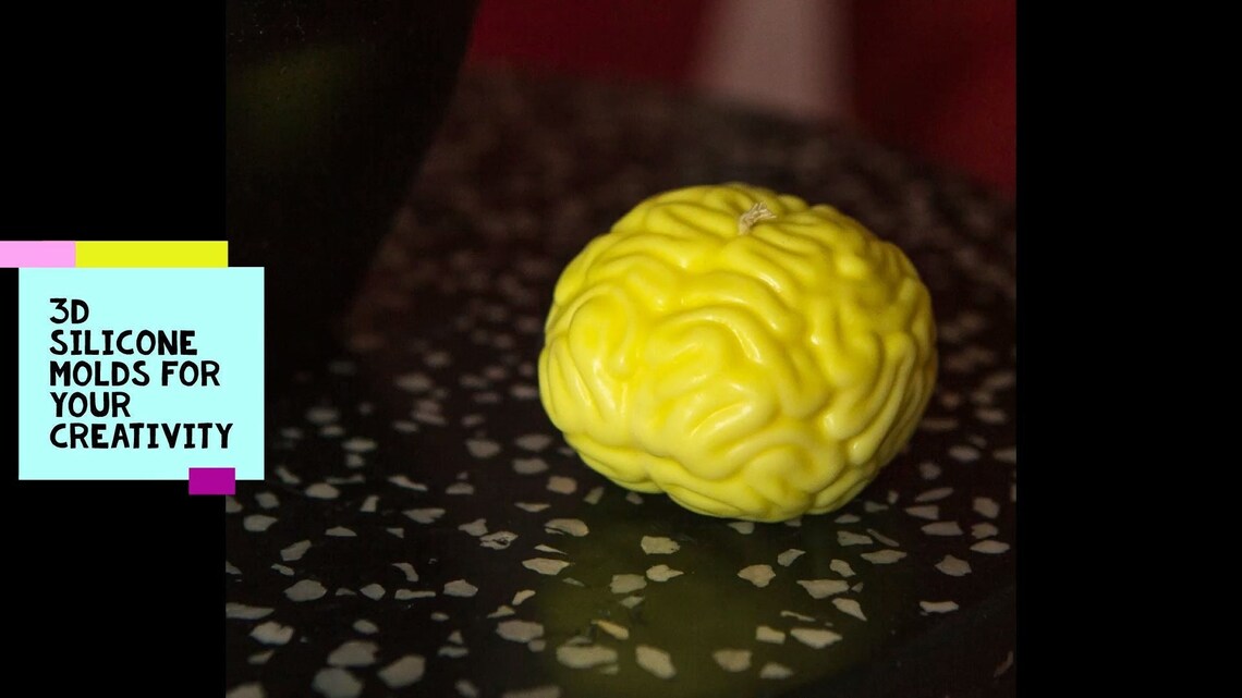 Human Brain 3D Silicone Mold Brain Mold for Creating Candles - Etsy
