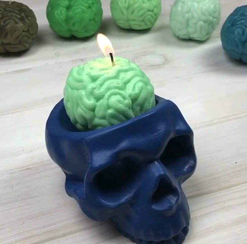 Human brain candle halloween wedding favors | Etsy