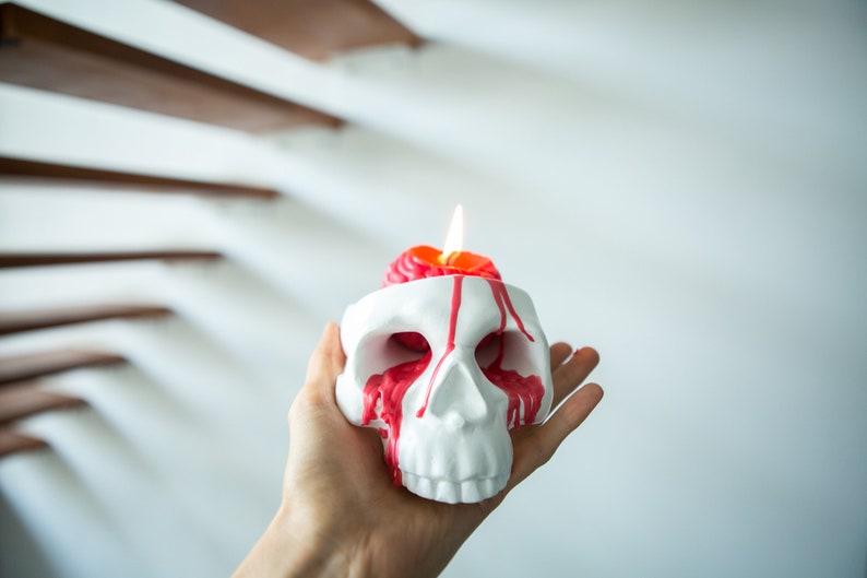 Human Brain Candle in Skull Candle Holder Color Human Brain - Etsy