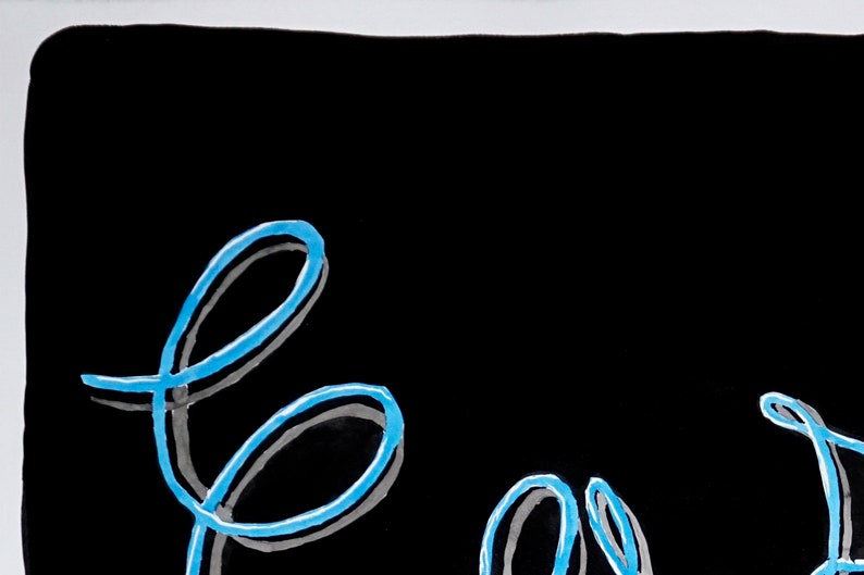 Easy Word Art Painting Calligraphy Art on Watercolor Paper - Etsy