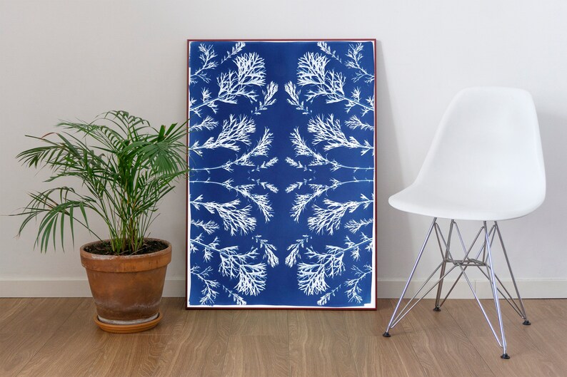 2021 Original Cyanotype Print of Vintage Pressed Flowers - Etsy