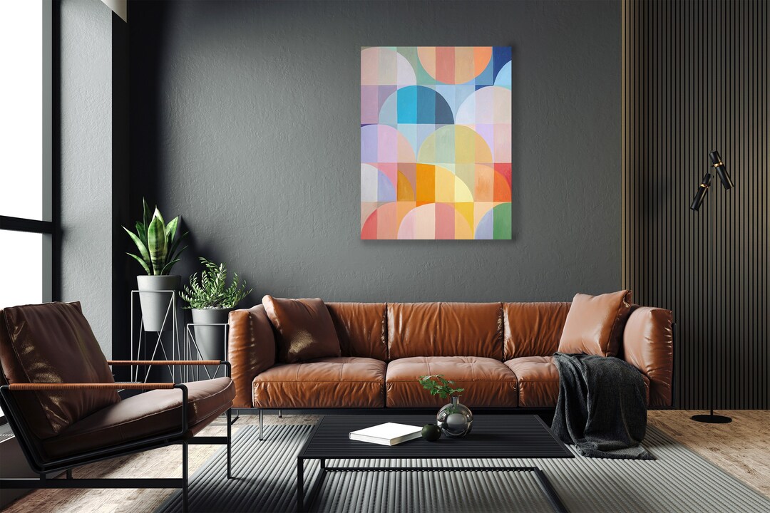 2023, Zeppelin Flight Over Flower Fields, Acrylic Painting on Canvas in ...