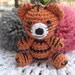 Amigurumi Tiger Keychain, Keychain Tiger, Crochet Plush Tiger, Cute ...
