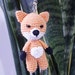 Crochet Fox Keychain Fox Lovers Amigurumi Fox Keychain Plush - Etsy