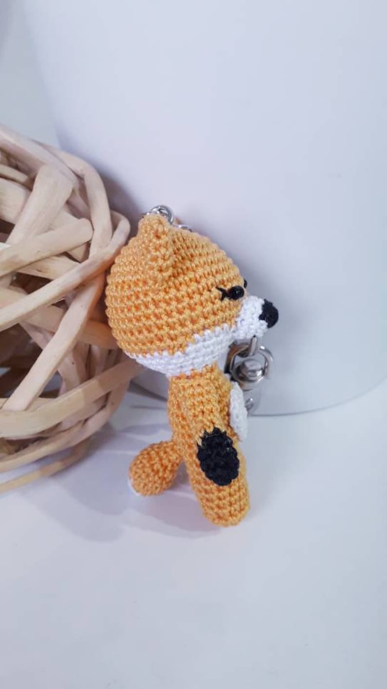 Crochet Fox Keychain Fox Lovers Amigurumi Fox Keychain Plush | Etsy