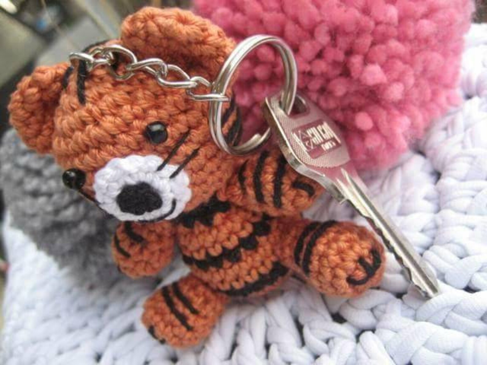 Amigurumi Tiger Keychain Keychain Tiger Crochet Plush Tiger | Etsy