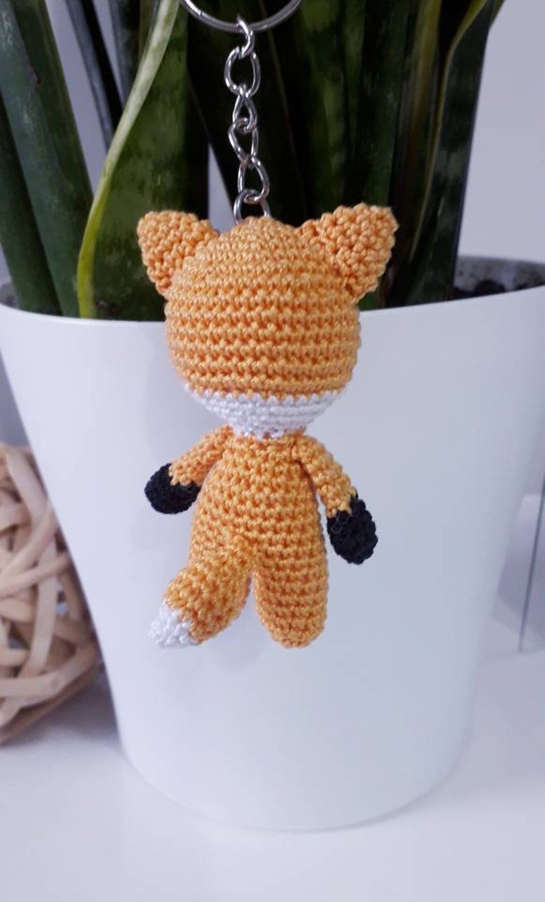 Crochet Fox Keychain Fox Lovers Amigurumi Fox Keychain Plush - Etsy Canada