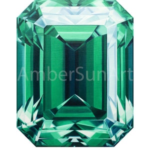 Emerald Printable Art - for Personal Use, Crystal Painting, Diamond ...