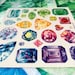 Set of 24 Gemstone Vinyl Stickers, Laptop Stickers, Gem Stickers ...