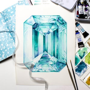 Emerald May Birthstone Printable Art - for Personal Use, Wall Art Print ...