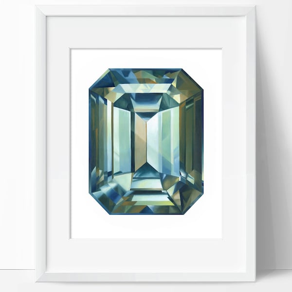 Green Gem Poster - Etsy