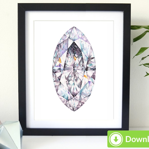 Gem Print - Etsy