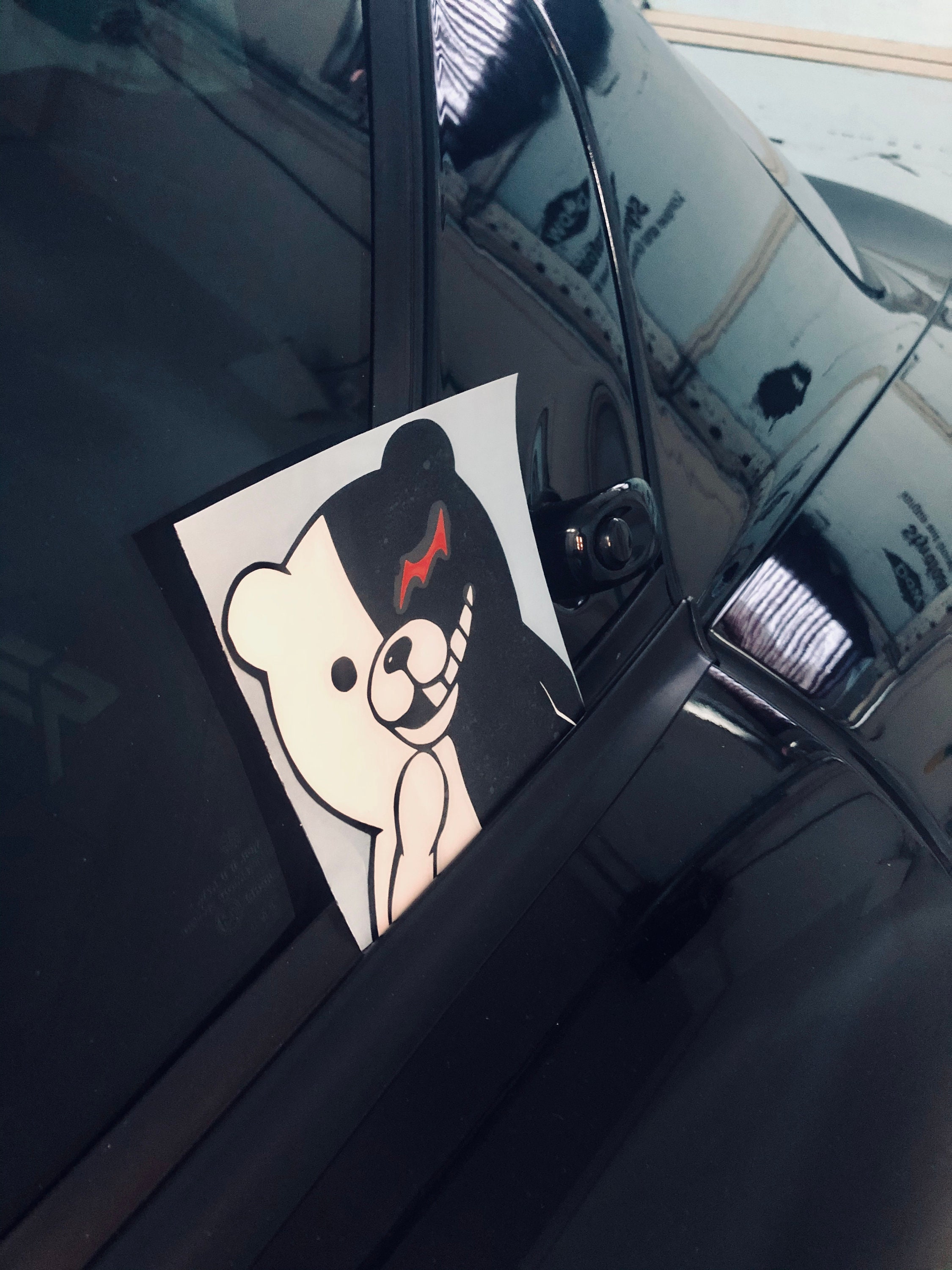 Anime Danganronpa MonoKuma Vinyl Decal BearOne MonoBear Sticker For Car ...