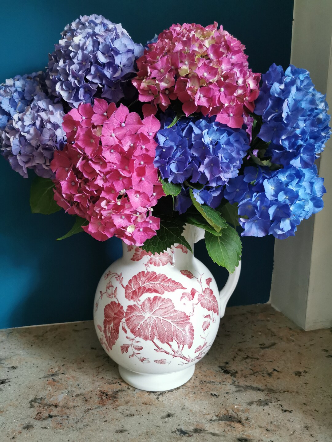 Antique Floral Dutch Pitcher, Flower Display, Summer Blooms, Watering ...