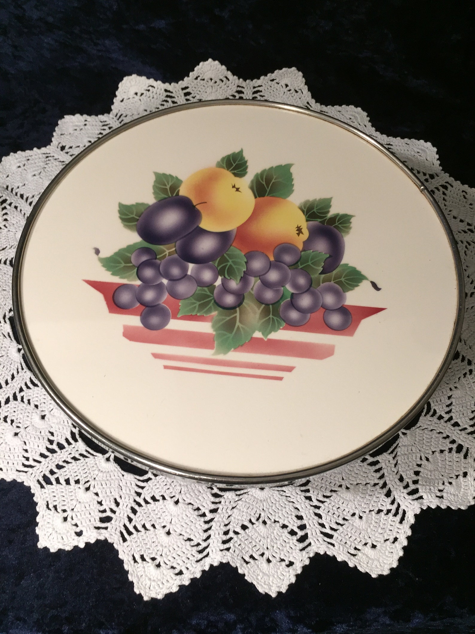 Vintage 1930s China Cake Stand Fruit Plate - Etsy