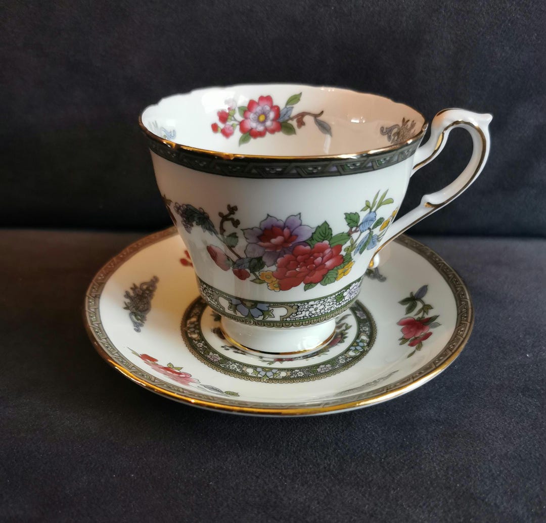 Large Paragon Tree of Kashmir Teacup and Saucer - Etsy