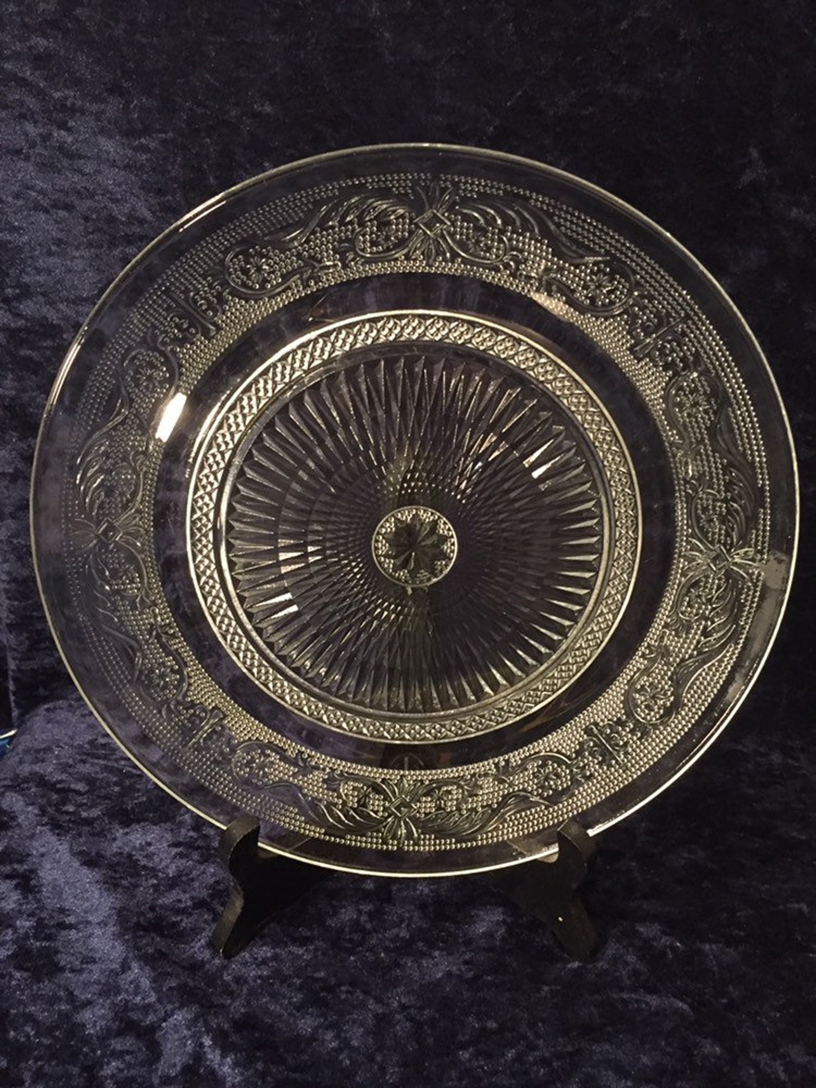 Glass Cake Plate Serving Platter Cake Server | Etsy