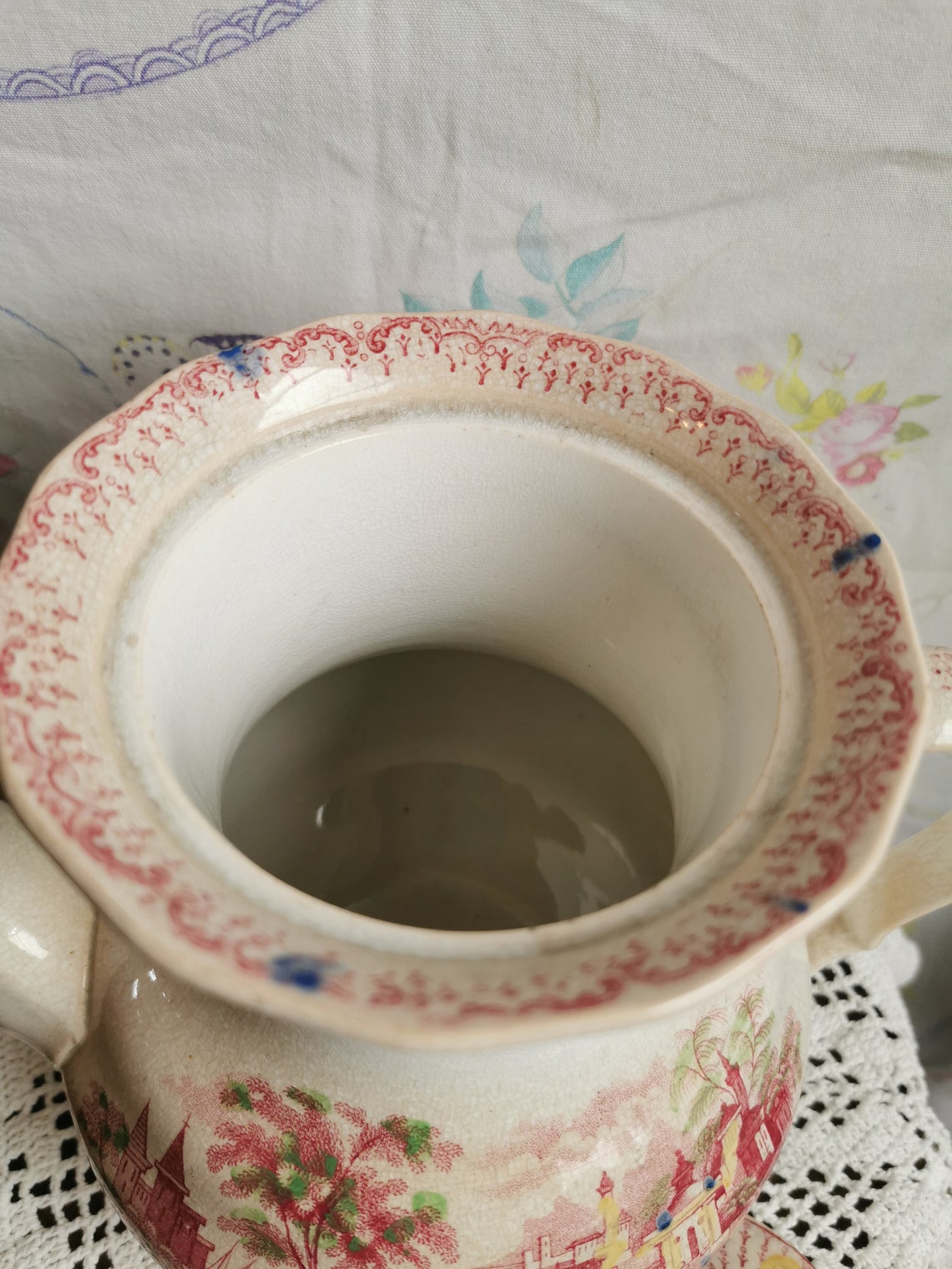 Dutch Antique Teapot, Coffeepot, Petrus Regout Fancy Pattern ...