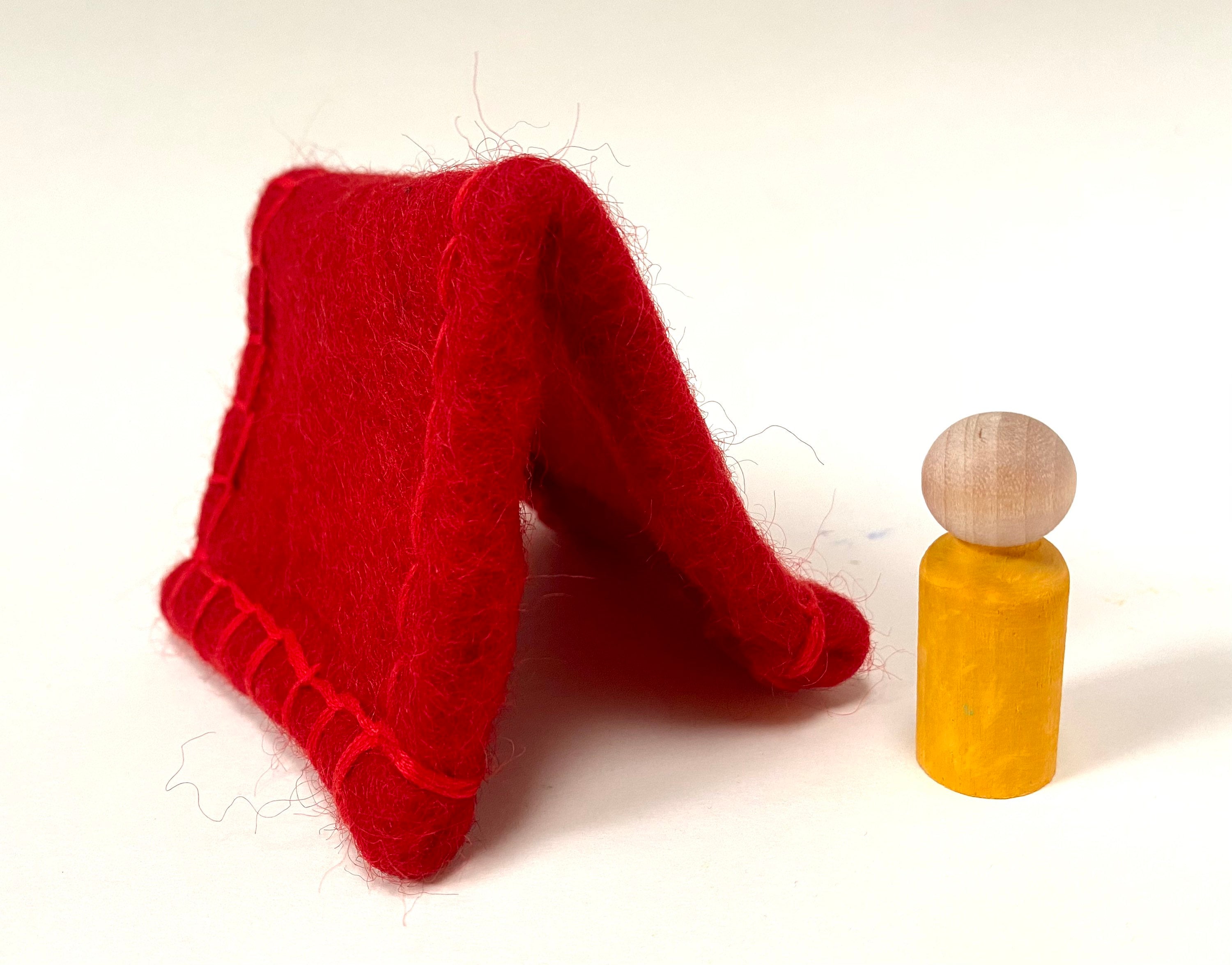 Red Tent Camping Play Set Waldorf Nature Table Display - Etsy