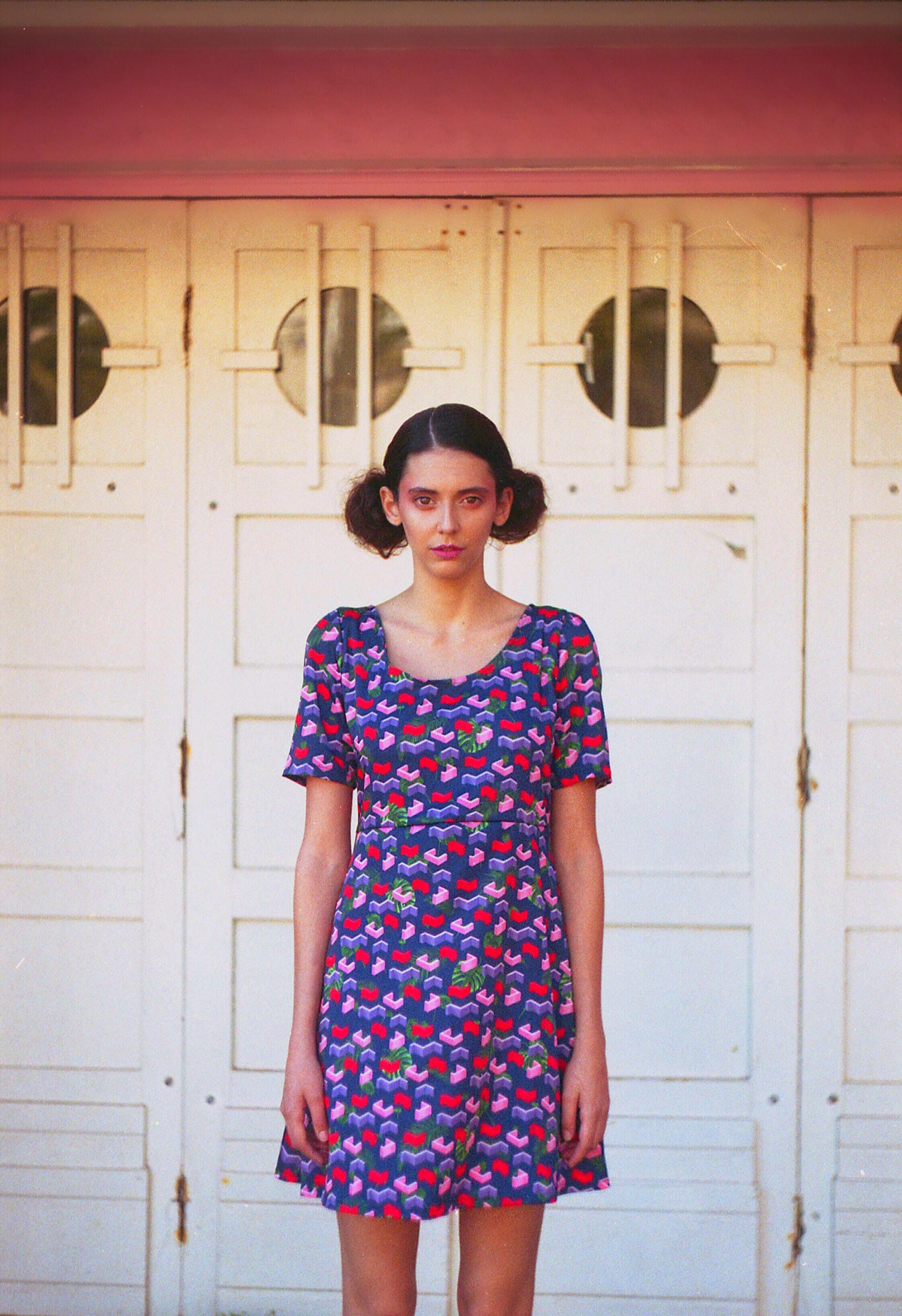 Tetris and Plants Printed Dress - Etsy