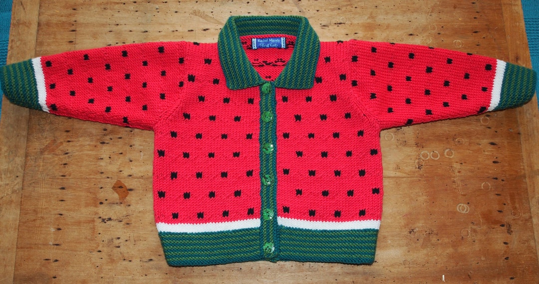 Watermelon Cardigan - Etsy