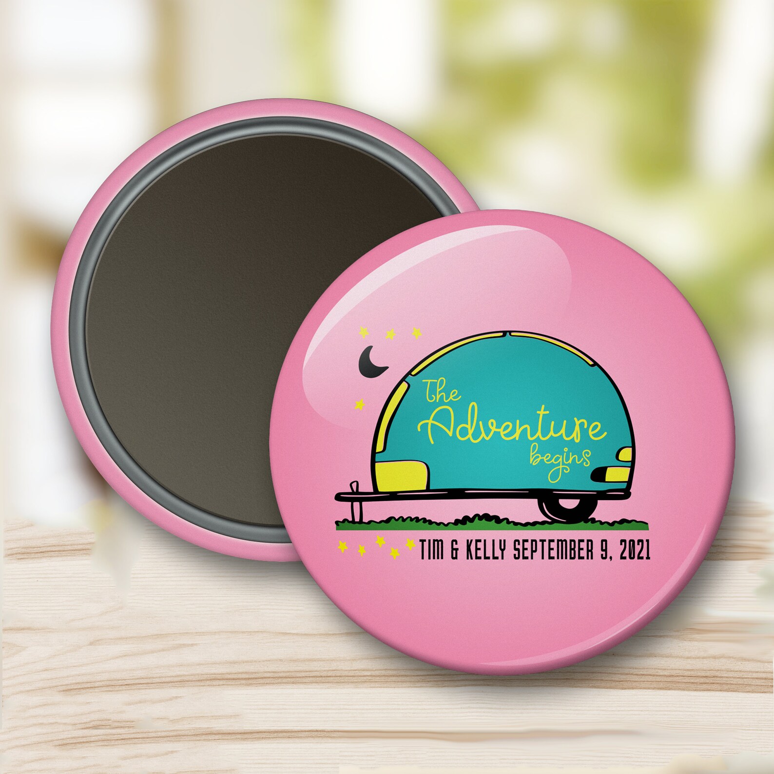 100 Custom Button Magnets Fun Favors for Party, Wedding, and Baby ...