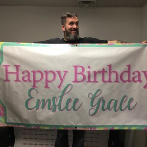 2'x8' Printed Banner, Custom Banner, Custom Sign, Party Banner ...