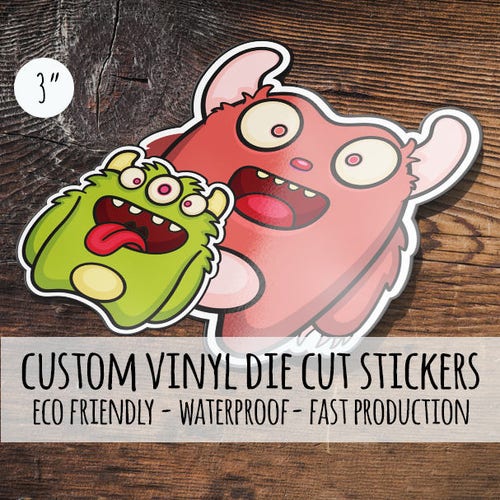 Custom Stickers Die Cut Stickers Waterproof Stickers 3 Inch - Etsy